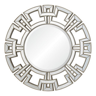 Tropez Round Mirror 36In.X 36In.X 1In. - Contemporary - Wall Mirrors ...