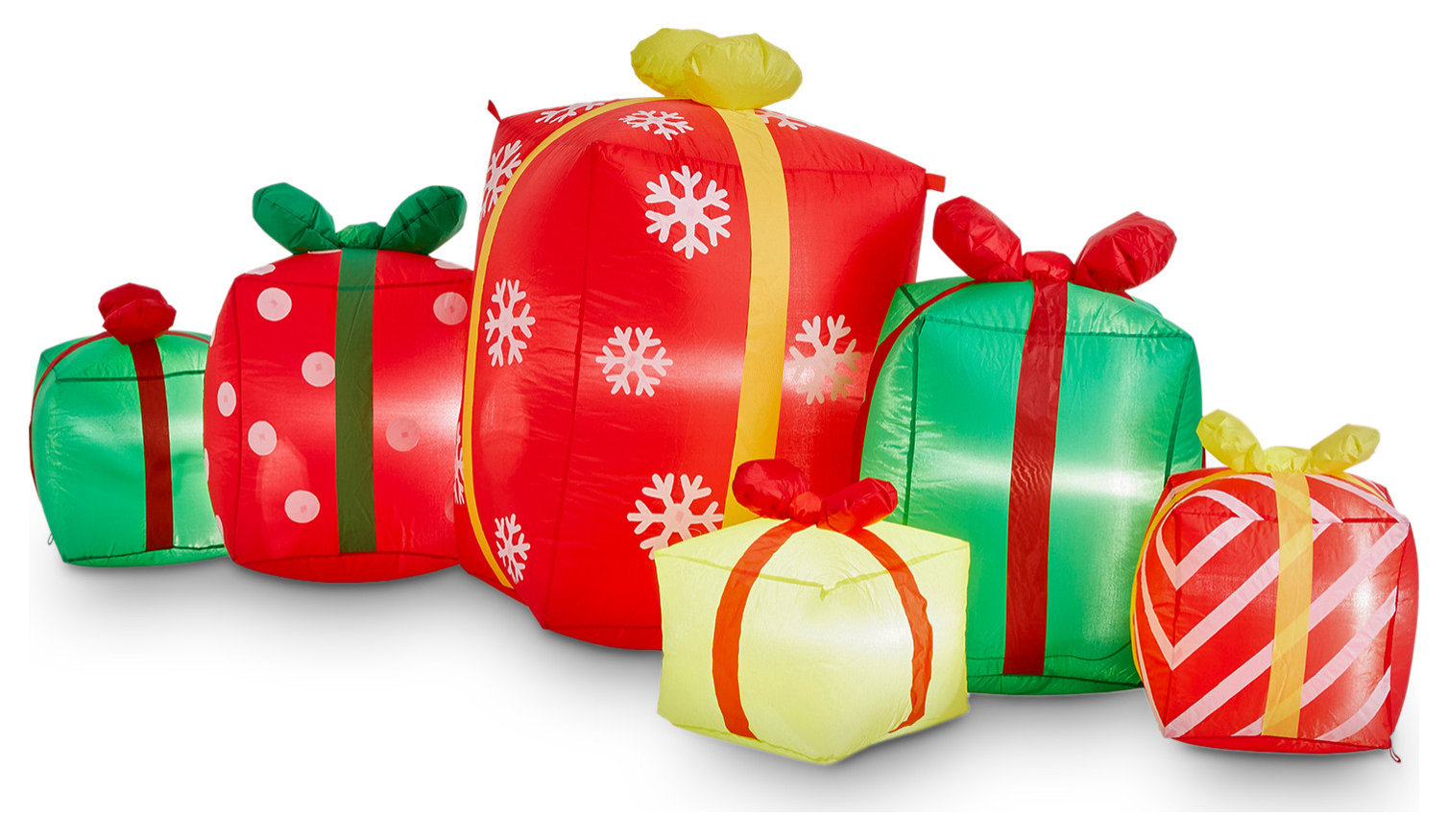 8FT Lighted Inflatable Gift Boxes Decor - Traditional - Outdoor Holiday ...