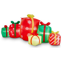 8FT Lighted Inflatable Gift Boxes Decor - Traditional - Outdoor Holiday ...