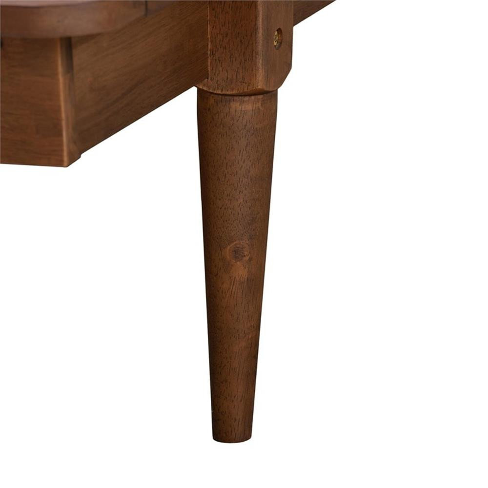 Baxton Studio Flint Modern Ash Walnut Finished Wood Queen Size Platform ...