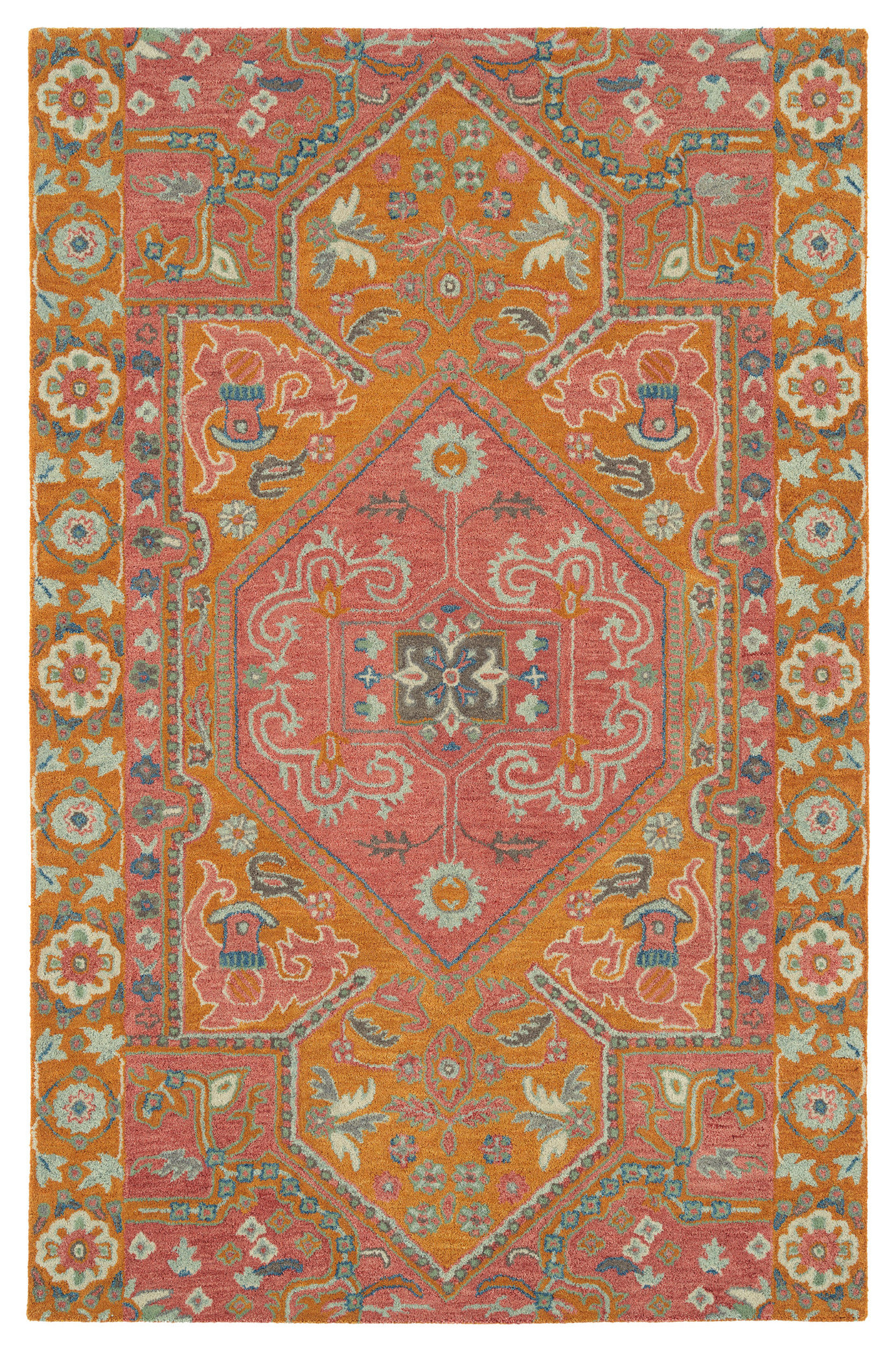 Kaleen Helena Collection Collection Rug, Pink, 12'x15' - Mediterranean ...