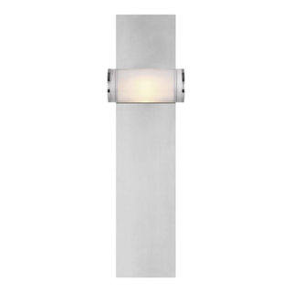 Esfera Medium Wall Sconce, 1-Light, LED, Polished Nickel, 20"H ...