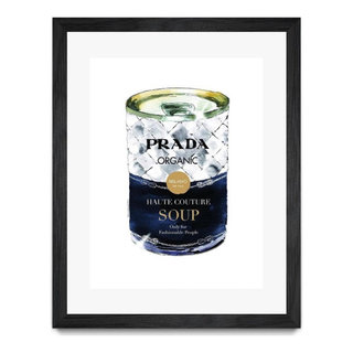 Giant Art 24x32 Prada Soup Matted and Framed in White - Contemporary ...