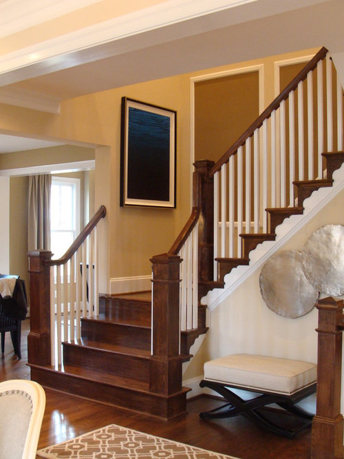 Stair With Box Newels | Houzz