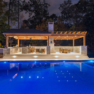 75 Beautiful Black Tile Pool Pictures & Ideas | Houzz