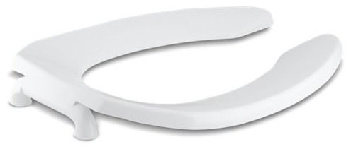 Kohler Lustra Elongated Toilet Seat with Self-Sustaining Check Hinge ...
