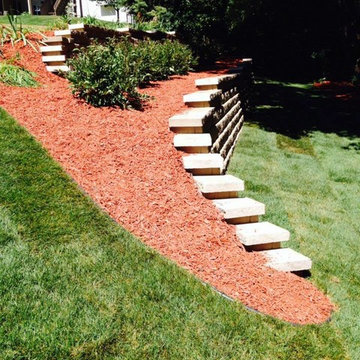 Two Tier Retaining Wall - Photos & Ideas | Houzz