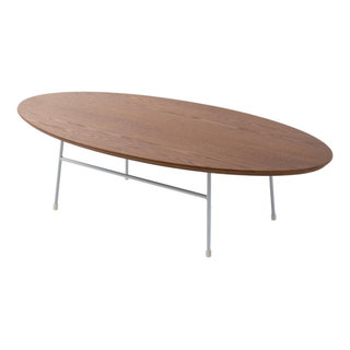Rossmore Oval Coffee Table with Ash Veneer Top - Contemporary - Coffee ...