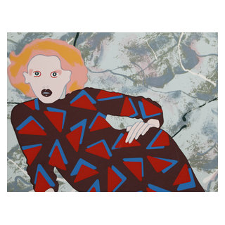 Lady and Triangles, Kiki Kogelnik - Contemporary - Fine Art Prints - by ...