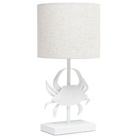 Simple Designs Shoreside 18.25 Tall Pinching Crab Shaped Bedside Table ...