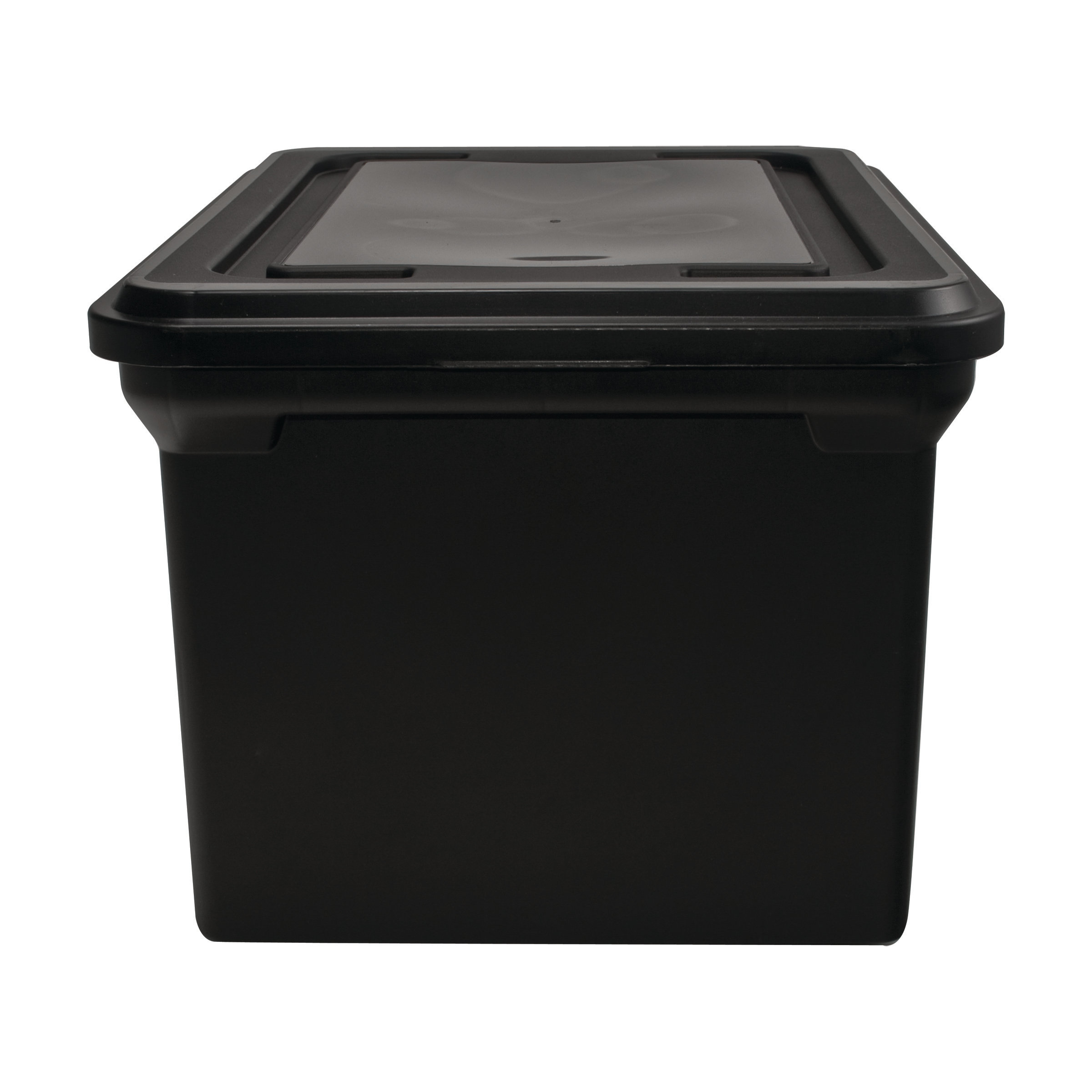 File Tote With Lid, Black - Contemporary - Storage Bins And Boxes - by ...