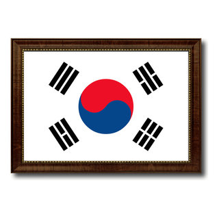 Korea Country Flag Canvas Print, 15"x21", 27"x39" - Traditional ...