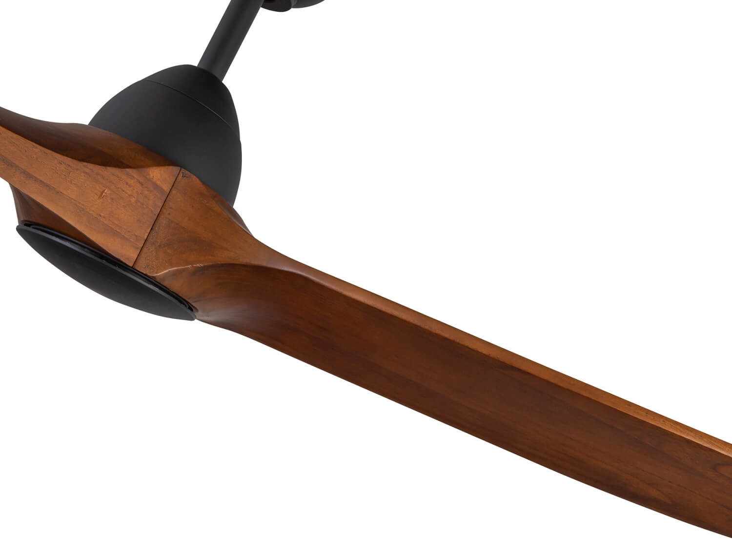 Baylor 60" 3 Blade Smart Ceiling Fan, Matte Black-Dark Walnut, 60.00 ...