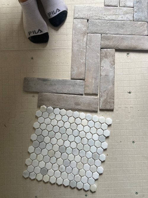 Picking grout color for bathroom