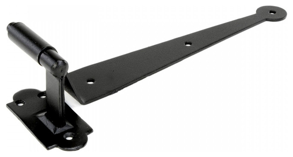 Black Offset Strap Hinge Lift Off Pintle Hinges Cast Iron 11 3/4" L ...