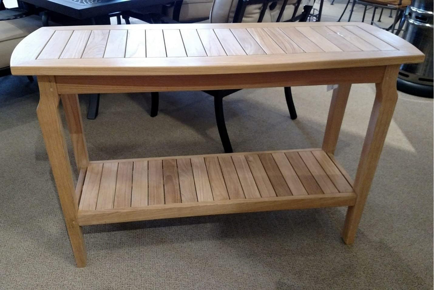 Capri Premium Teak Console Table - Transitional - Outdoor Pub And ...