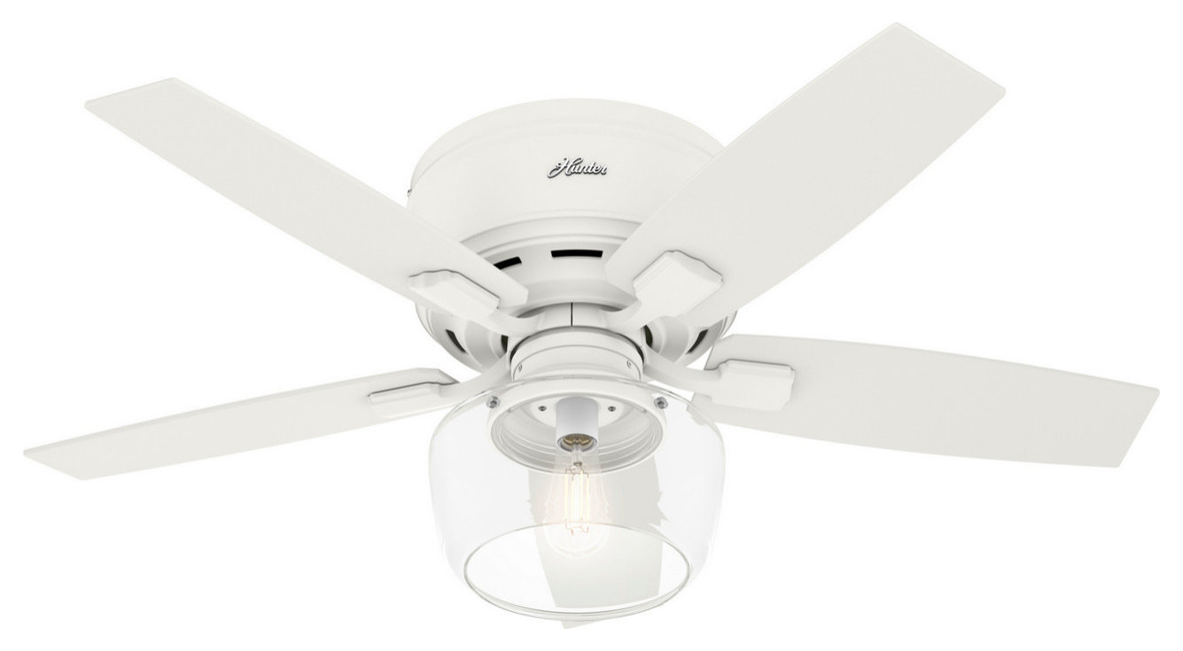 Matte White 44"Ceiling Fan from the Bennett Collection, 44.000 ...