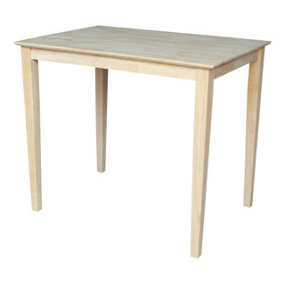 Solid Wood Top Table, 36 Inch High - Transitional - Dining Tables - by ...