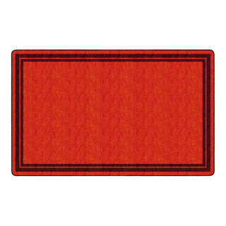 Flagship Carpets FE424-44A 7'6"x12' Double Border Red Educational Rug ...