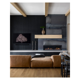 Overland Park Custom - Contemporary - Living Room - Kansas City - by ...