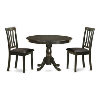 3 Pc Small Kitchen Table And Chairs Set -Dining Table And 2 Dinette ...