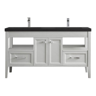 Adams Bathroom Vanity Set, 60" - Transitional - Bathroom Vanities And ...