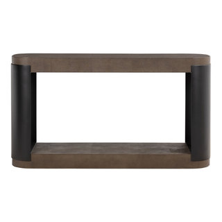 Zurich Console Table, Mocha Shagreen - Contemporary - Console Tables ...