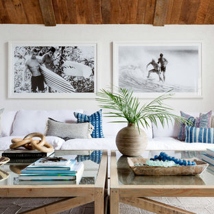 75 Beautiful Rustic White Living Room Pictures & Ideas | Houzz