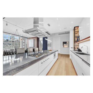 The Sky Lofts Tribeca | Centerpiece Kitchen - Contemporary - Kitchen ...