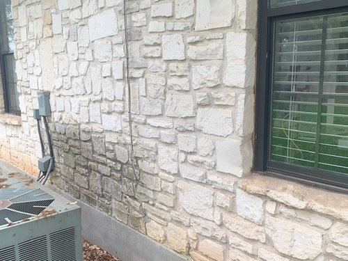 Stone Masonry weeps, mold, and gaps