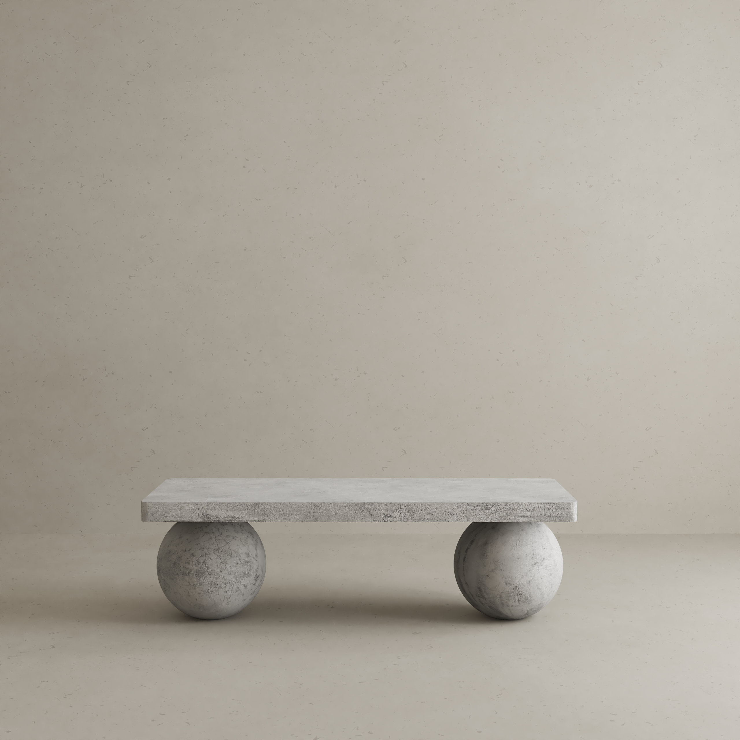 Dani Bench, Light Grey Concrete, Large - Industrial - Accent And ...