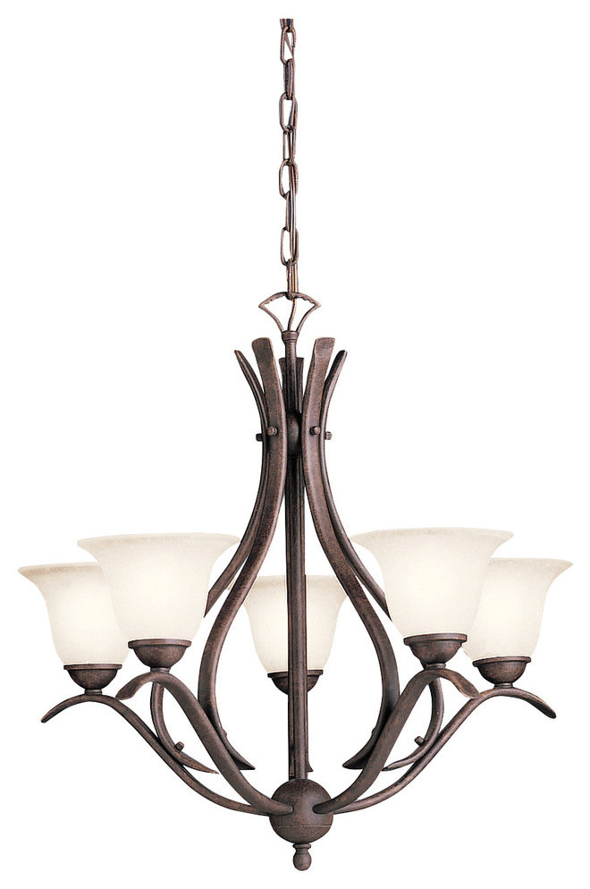 Kichler Dover Five Light Up Chandelier - Traditional - Chandeliers - by ...