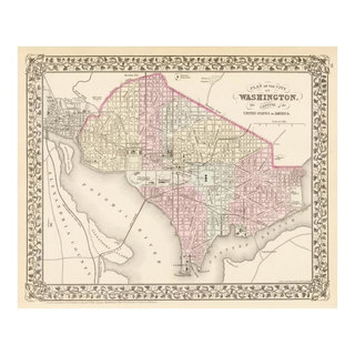 "Washington, D.C., 1880" Paper Print by Samuel Augustus Mitchell, 18 ...