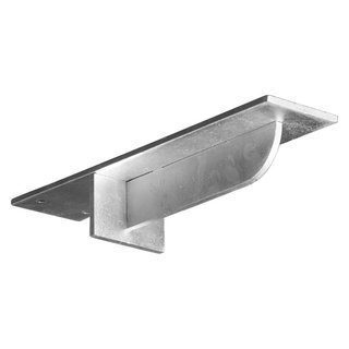 3"x20"x2" Heaton Hidden Support Steel Bracket, Hammered Black, 3"Wx12 ...