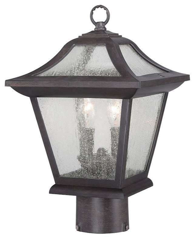 Acclaim Lighting Aiken 2 Light Post Mount, Black Coral - Transitional ...