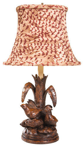 Small Three Quail Lamp - Traditional - Table Lamps - by Lodgeandcabins ...