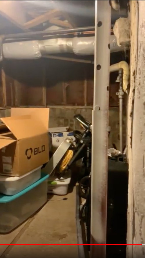 Support posts in basement