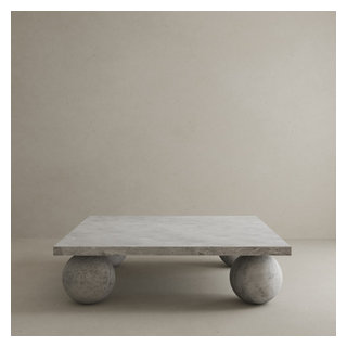 Dani Square Coffee Table, Large - Industrial - Outdoor Coffee Tables ...