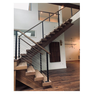 Shoreline WA, Cable Project - Interior Stair Railing - Modern ...