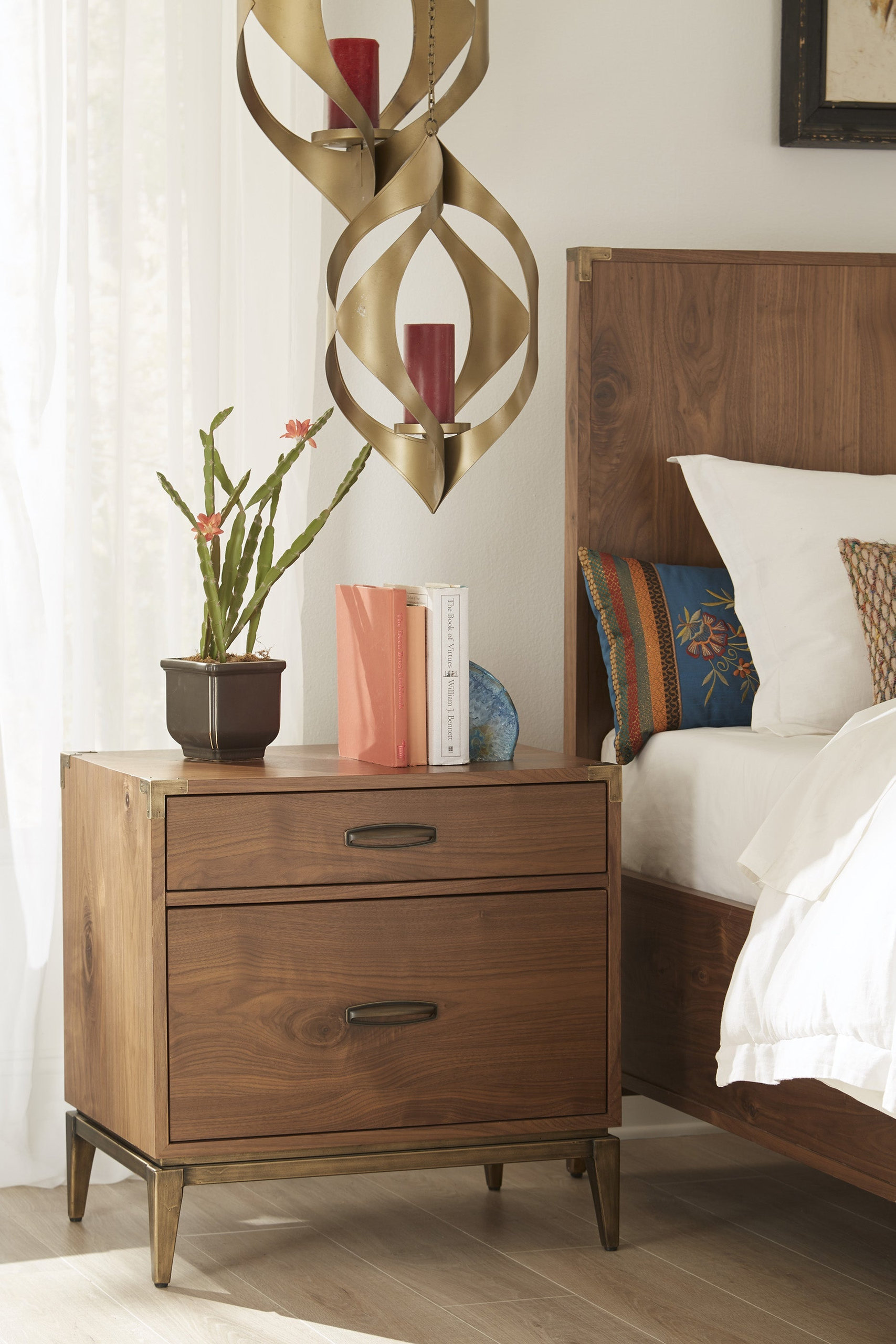 Modus Adler Nightstand, Natural Walnut - Midcentury - Nightstands And ...