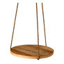 Round Suspended Table, Reclaimed Wood, 20" - Rustic - Side Tables And ...