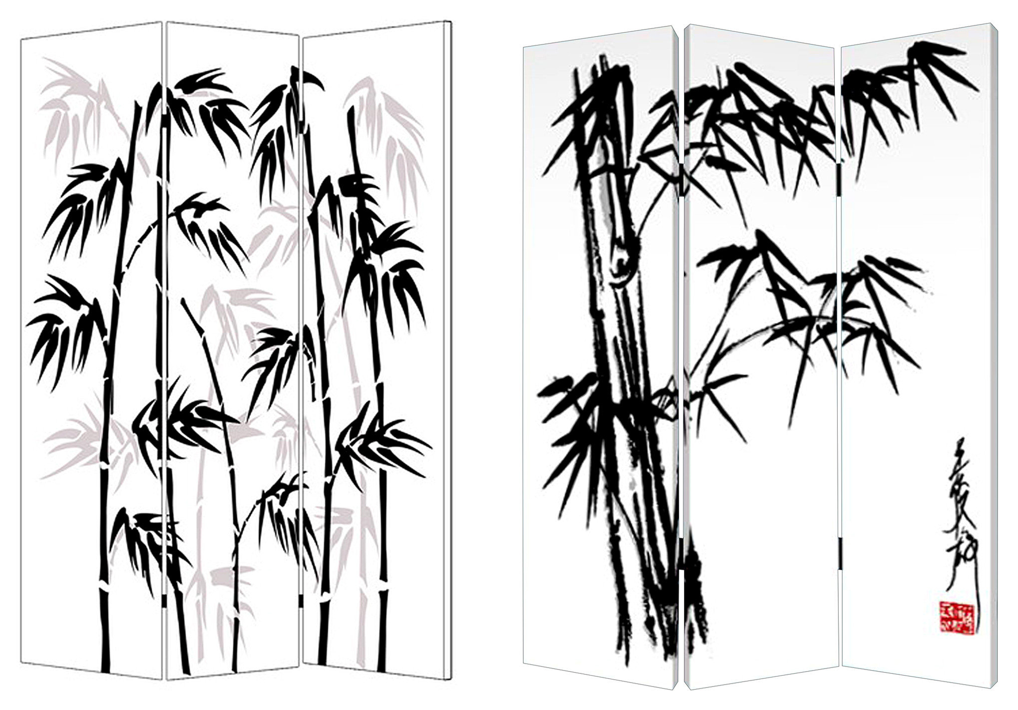 Screen Gems Bamboo Leaf Screen Sg-126 - Asian - Screens And Room ...
