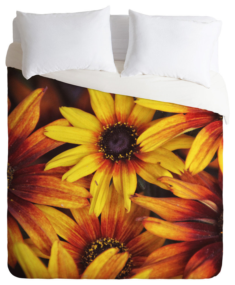 Deny Designs Shannon Clark Sunshine Petals Duvet Cover, King ...