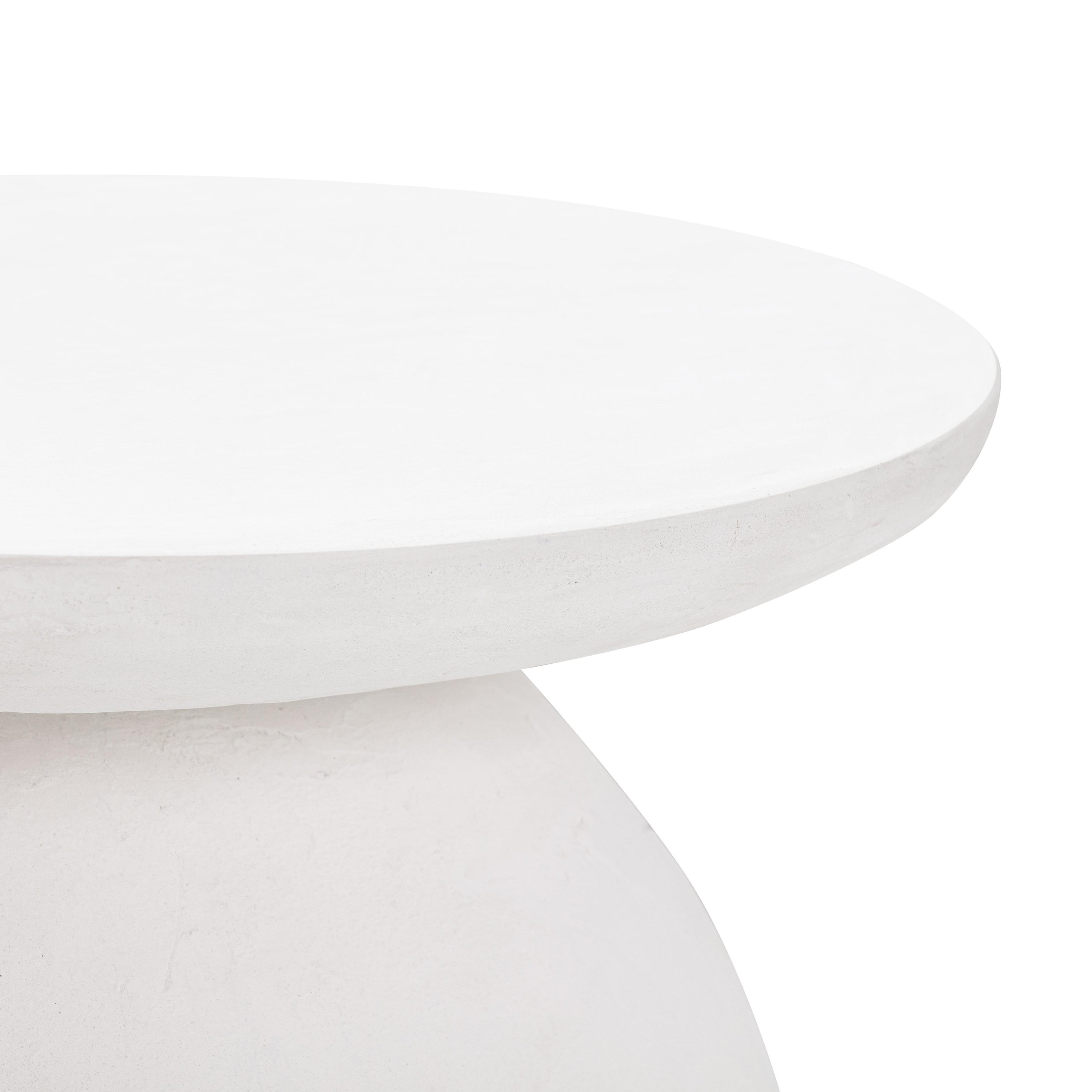 Aloe White Concrete Side Table - Transitional - Side Tables And End ...