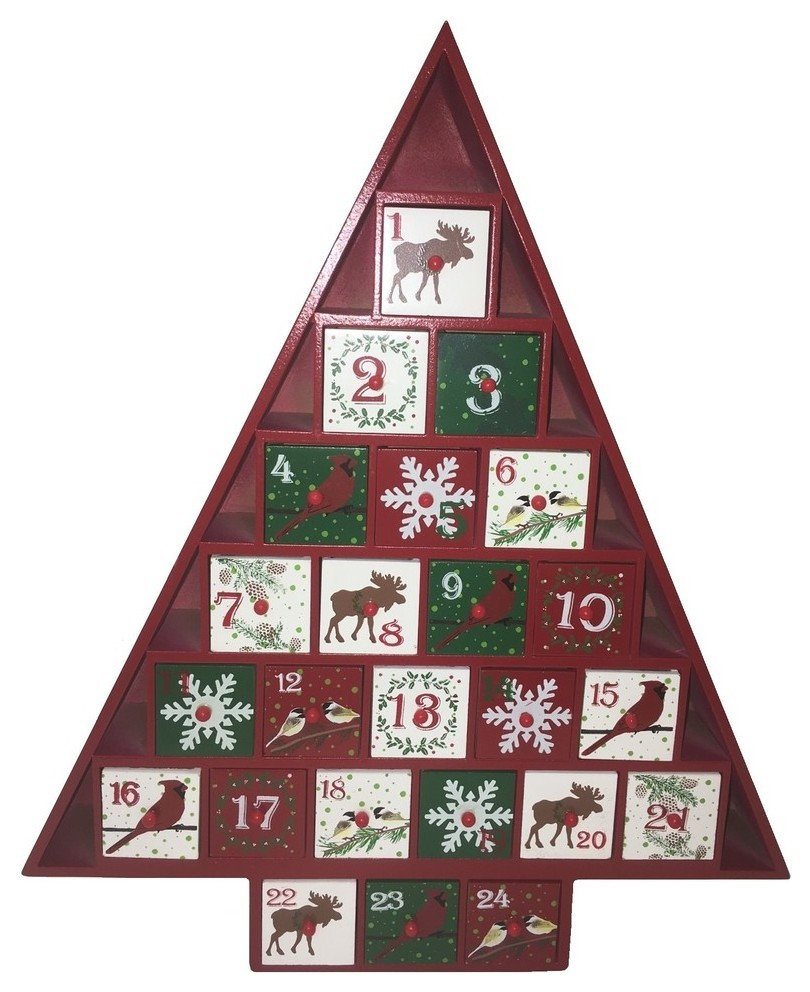 Rustic Woodlands Advent Calendar - Rustic - Holiday Accents And ...