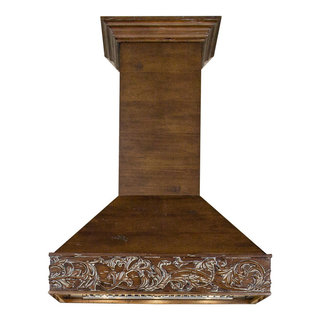 ZLINE 42 in. Wooden Wall Mount Range Hood, Walnut, 373RR-42 - French ...