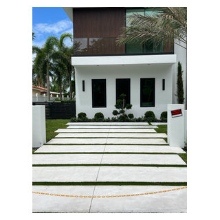New Build - Ft Lauderdale - Modern - Landscape - Miami - by DRIVEWAYS ...