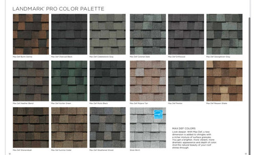 Need help selecting Landmark shingle color