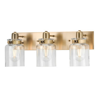 Luxury Vintage Bath Light, Olde Brass - Traditional - Bathroom Vanity ...