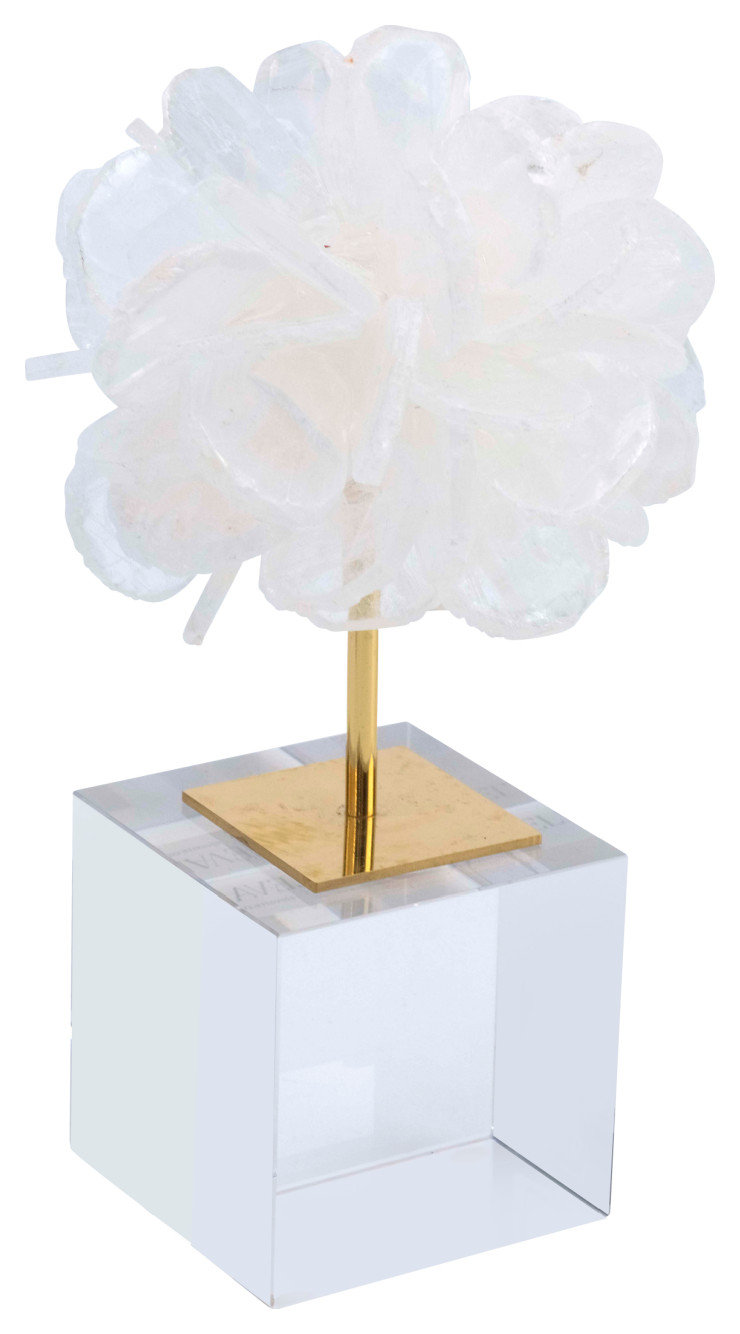 White Floral Decorative stand, Oroa Eline, Small - Contemporary ...
